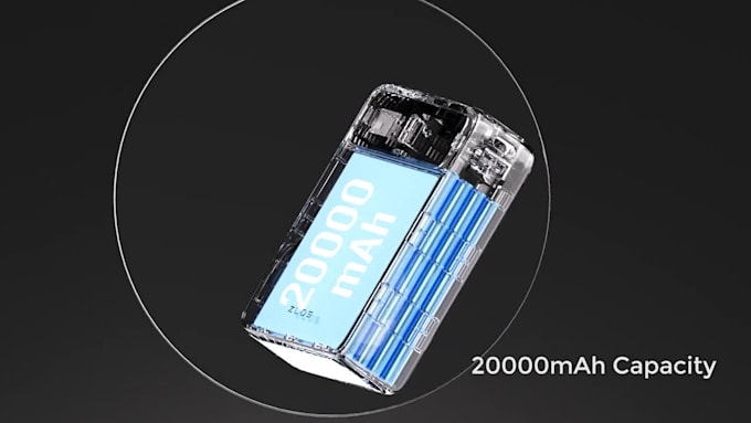 Make 3d gadget animation 3d power bank design and rendering ev charger ...