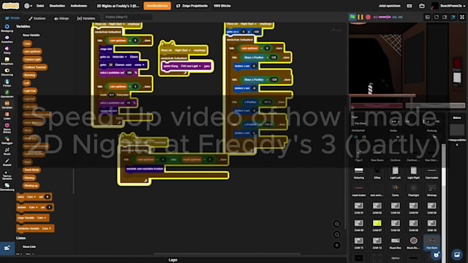 Create a fnaf fan game on scratch for you by Buschpomm3s | Fiverr