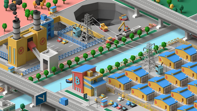 Do 3d isometric animation video,isometric animation, isometric ...