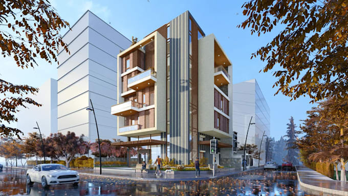 Create a realistic 3d exterior rendering by Render_company | Fiverr