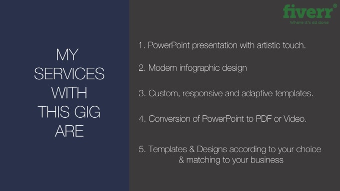 Create amazing professional powerpoint presentation by Nsakib17 | Fiverr Create amazing professional powerpoint presentation by Nsakib17 | Fiverr