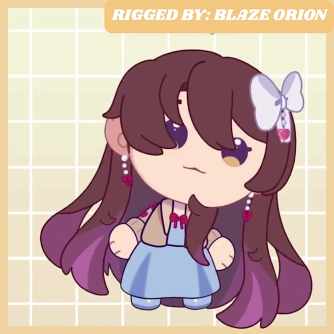 Design and rig 2d live2d chibi vtuber model chibi rigging live 2d for ...
