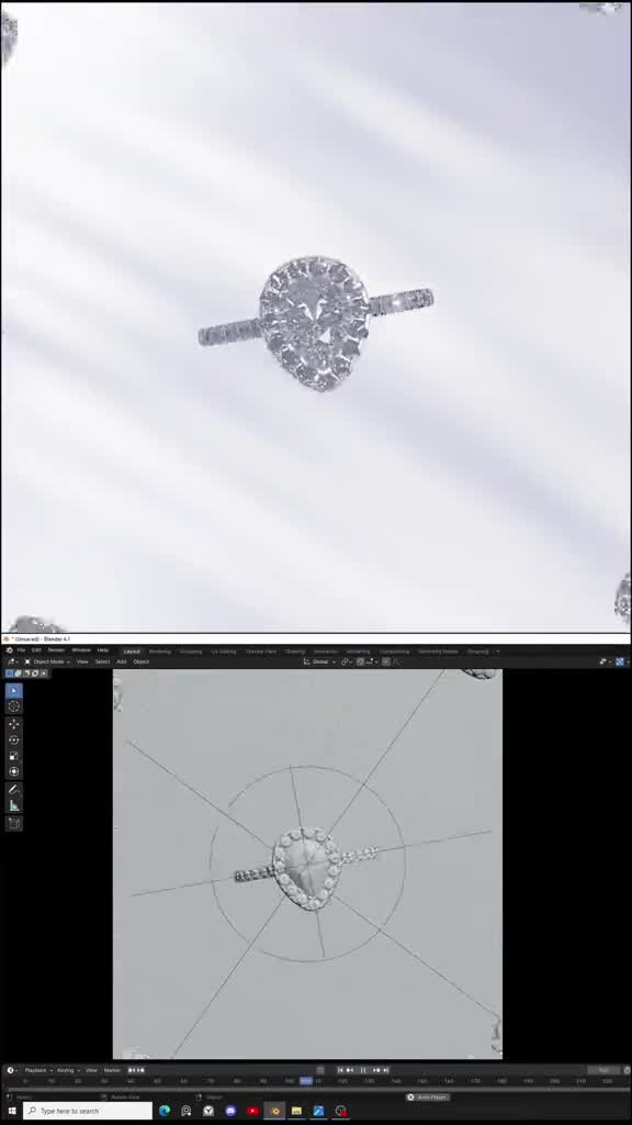 3d cgi ring animation, 3d jewelries, 3d vfx, realistic ring design by ...