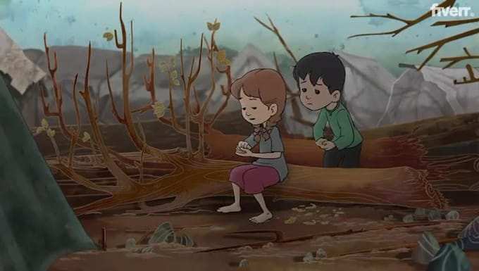 Do 2d cartoon animation, 2d animation video, 2d character animation by ...