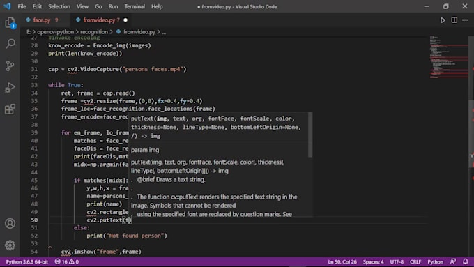Do smart attendance project with opencv by Mohammed7795 | Fiverr