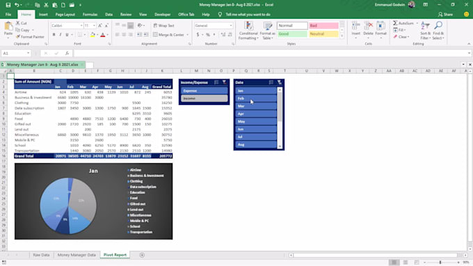 Create professional excel dashboards and visualizations by Prince_geo ...