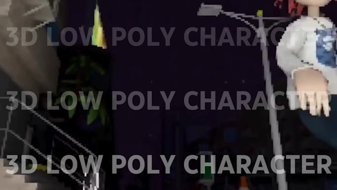 Create 3d low poly model with psx n64 ps1 style and rig, low poly animation by Rose_lowpoly | Fiverr