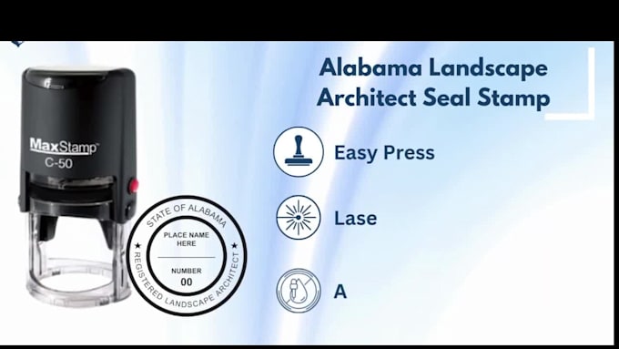 Review, stamp, california, alabama, florida, texas pe stamp for city ...