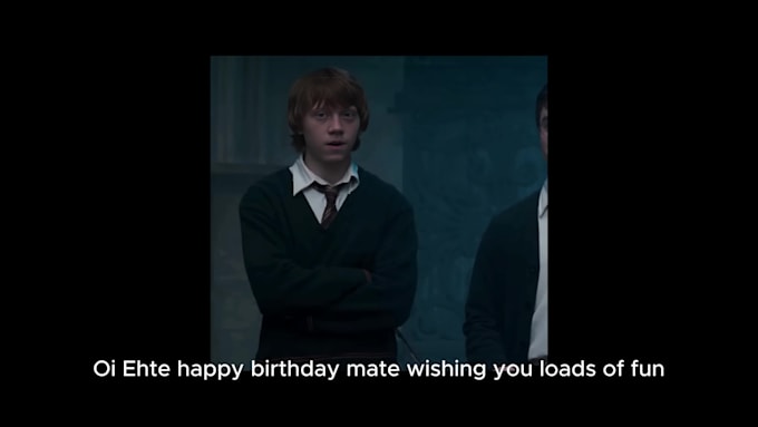 Make harry potter and his friends wish you a happy birthday by Codineuf ...