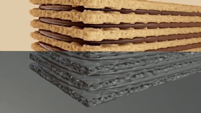 Create 3d cgi food animation, 3d cgi food model, chocolate, render for ...