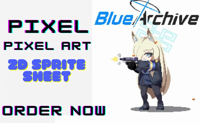 2d pixel art, 2d sprite sheet, pixel art animation, 8 bit art by Sam ...