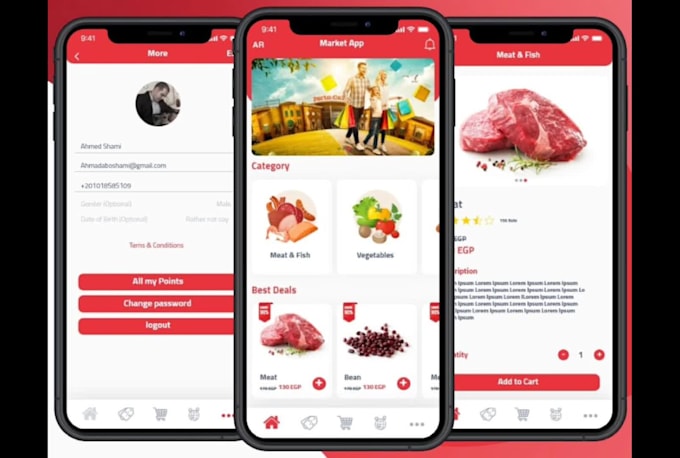 Design creative mobile app ui or website ui by Ziadrmz | Fiverr