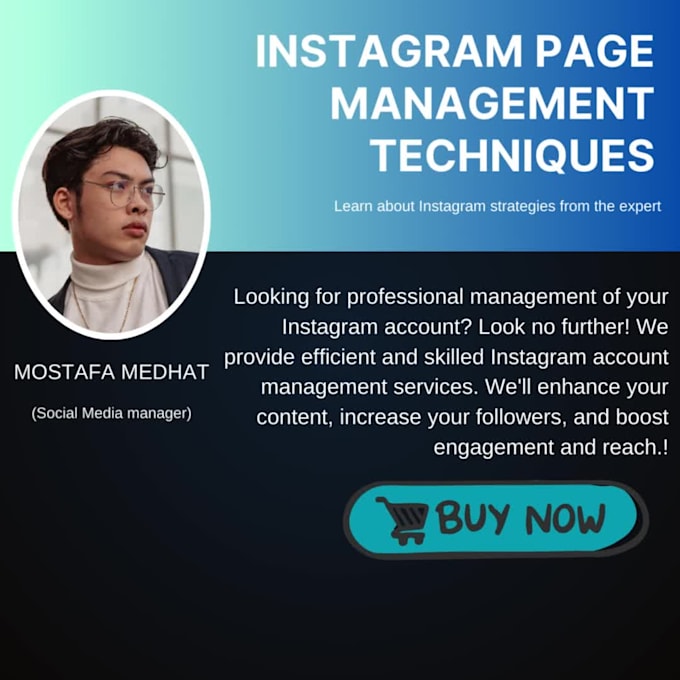 Be your professional instagram manager by Mostafamedhat5 | Fiverr