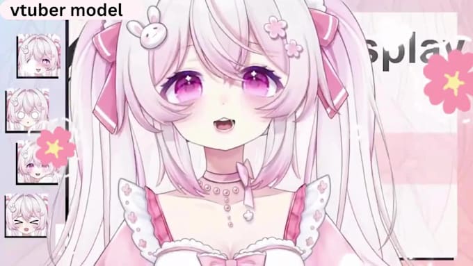 Draw and rig 2dvtuber model, anime, vtuber design, live2d rigging ...