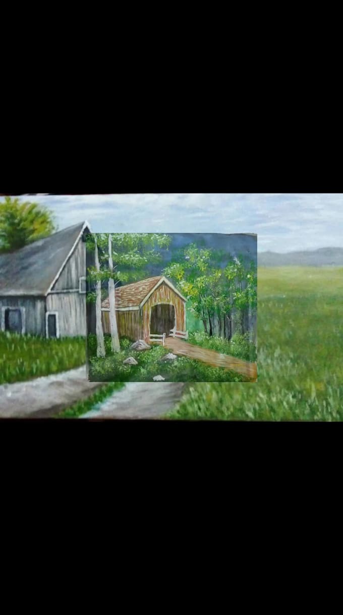 Draw any scenery you like by Runafancydrawin | Fiverr