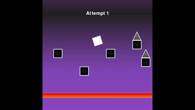 Offer a geometry dash based game done with pygame by Mega2814s | Fiverr