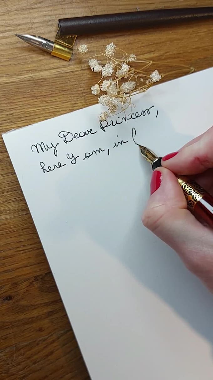 Beautifully handwrite cursive letters and mail them for you by Ahahah ...