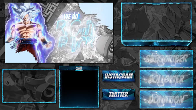 Create custom animated overlays for your stream by Bilal_ahmed_11 | Fiverr