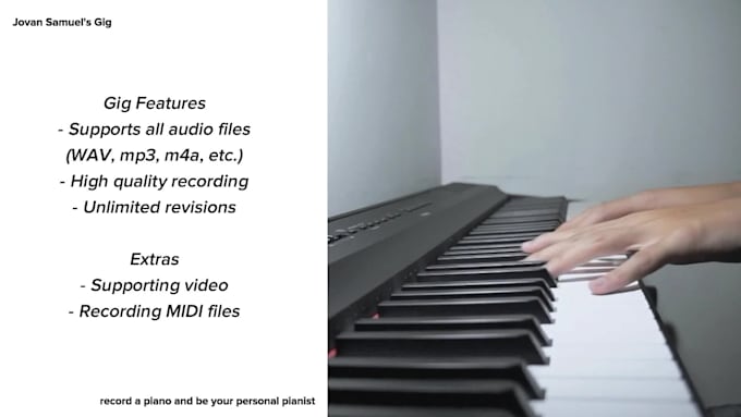Be your personal pianist by Jovansamuel | Fiverr