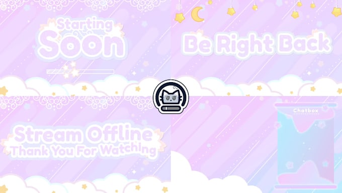 Make animated overlay stream,loading screen for you