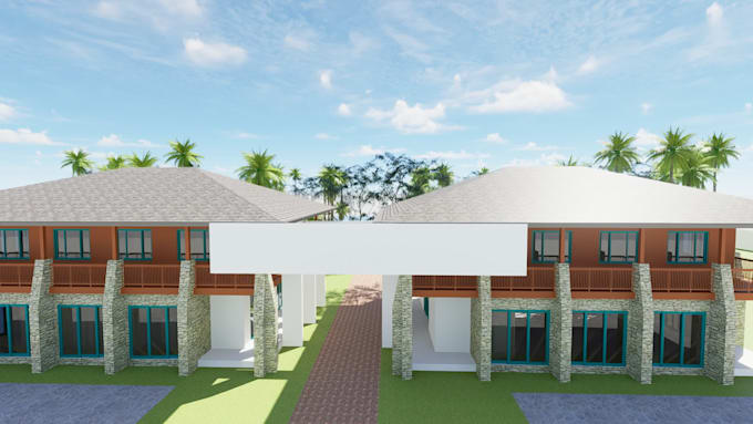 Design eco resort site plan, concept and do landscape render by ...