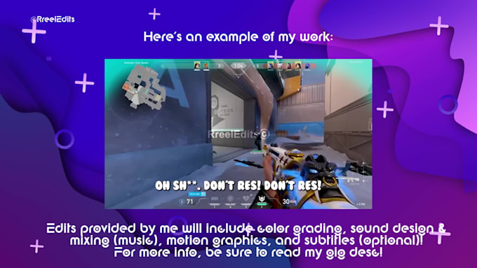 Edit your gaming highlights by Rreeledits | Fiverr