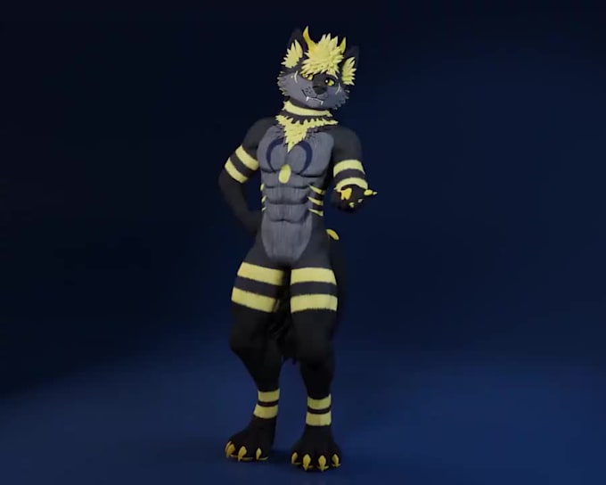 Fix Create Custom Vrchat Avatar 3d Anime Model 3d Vtuber Model Furry