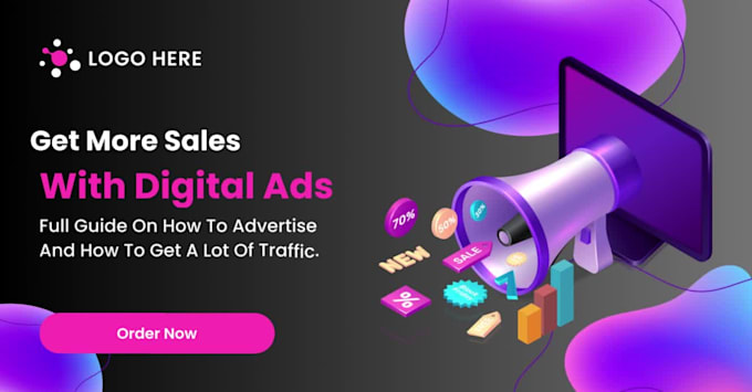 Make animated gif ad animated banner cover footer header ad for ...