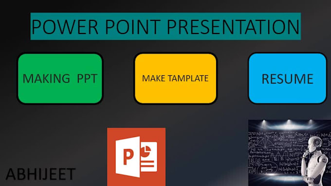 Do power point presentations and make ppt and book poster 3d ppt by Abhijeet_1341 | Fiverr