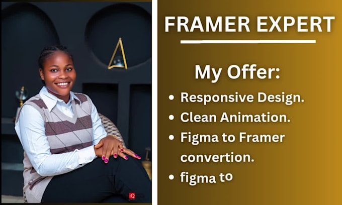 Design framer website webflow cms figma to framer developer website design by Collinsnote | Fiverr