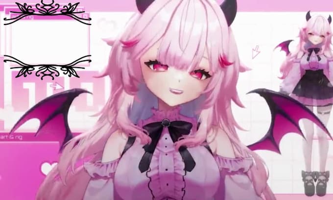 Design vtuber model, live 2d vtuber model rigging, vtuber overlay ...