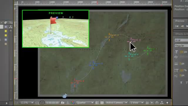 Do 2d 3d map animation video vector travel route map animation city ...