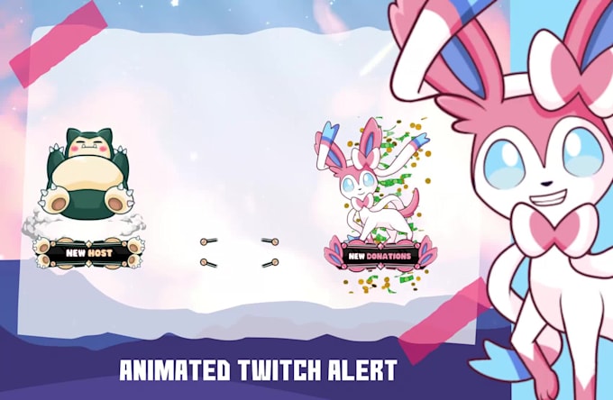 Create cool animated alert for your stream by Magica_ | Fiverr