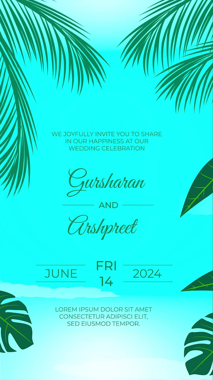 Make a best animated invitation video for you by Asfreelancer97 | Fiverr