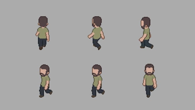 Pixel art sprite sheet game asset sprite sheet animatie voor videogame
