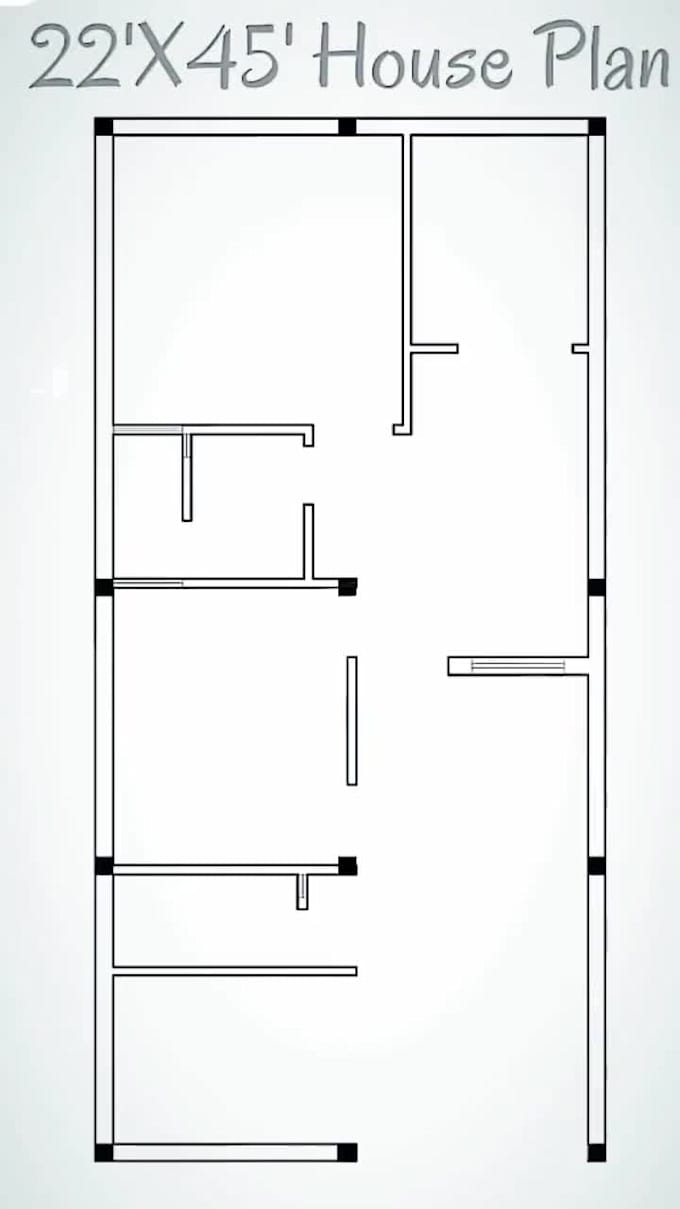 Create a 2d modeling design map of the house by Zaminabbass761 | Fiverr