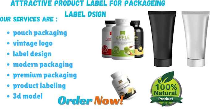 Do attractive product label design packaging label sticker design ...