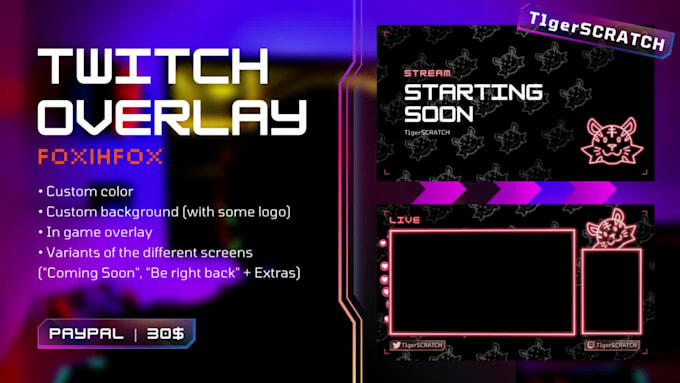 Make an overlay for streaming by Foxihfox | Fiverr