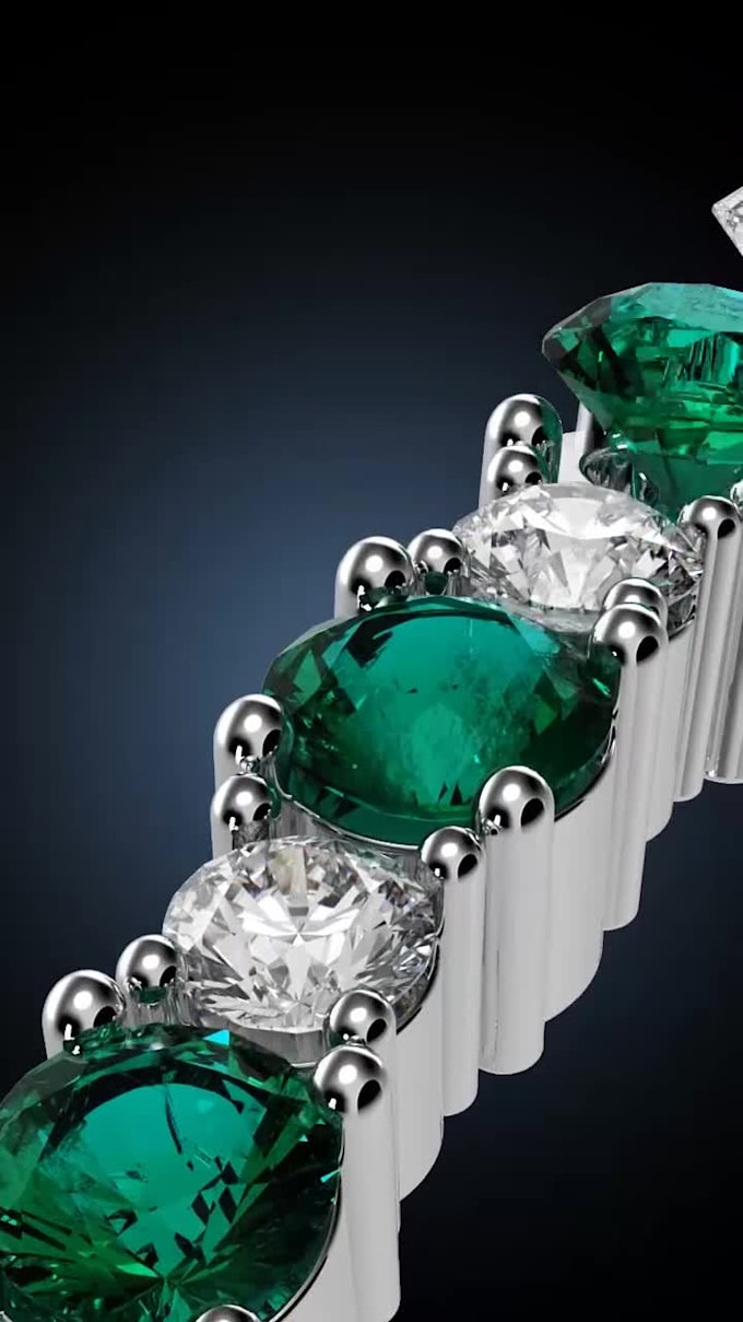 Do 8k diamond jewelry animation cad jewelry design 3d cgi animation ...