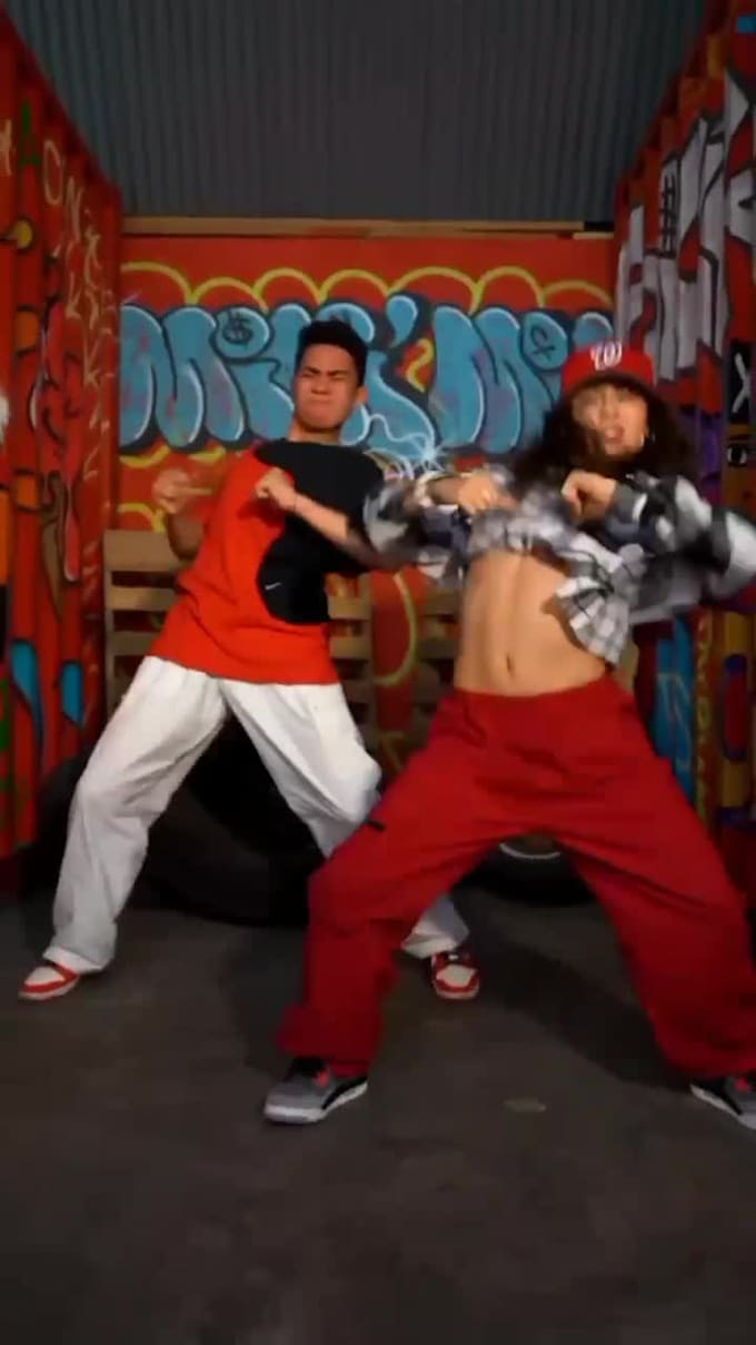 Create tiktok dance group dance hip hop viral dance video to promote your song by Marvelivdance ...