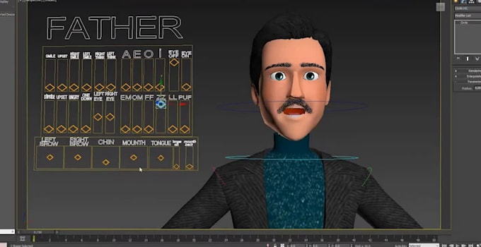 Rig3d in daz,blender,3ds max,maya, 3d character rigging, joints rig, ik ...