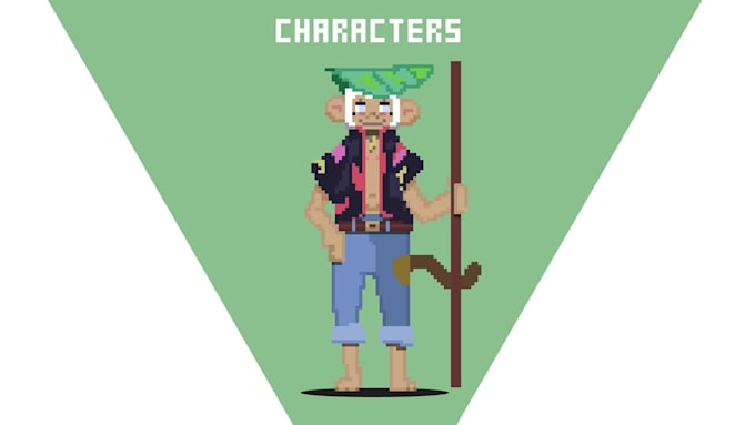 Do your personal character in pixel art by Erhzipat | Fiverr