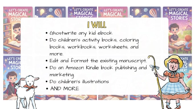 Write children story book, children book, be your children story book ...