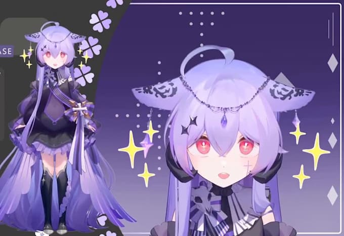 Draw and rig 2d vtuber model, live2d model, 2d vtuber rigging, 2d ...