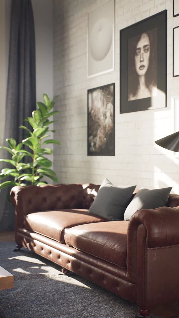 Do interior design with realistic render for your space by Hector3d | Fiverr