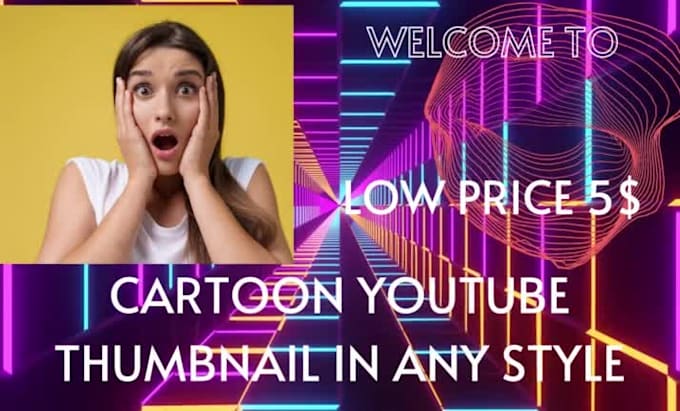 Draw cartoon youtube thumbnail in any style by Mkashif840 | Fiverr