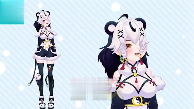 Create amazing live2d vtuber model anime style chibi live 2d animation ...