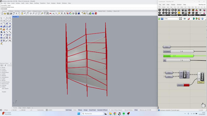 Make advanced parametric design grasshopper script for you by Jerome_masse | Fiverr