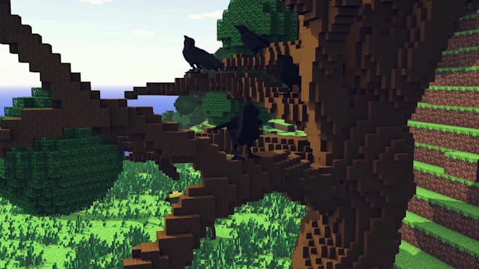 Create a cool minecraft video with your logo and text by Klinger99 | Fiverr