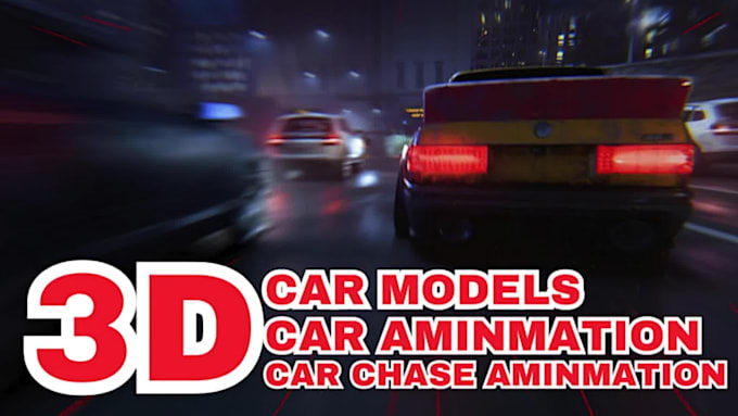 Crear una animación cinematográfica de persecución de autos en 3d, cgi ...